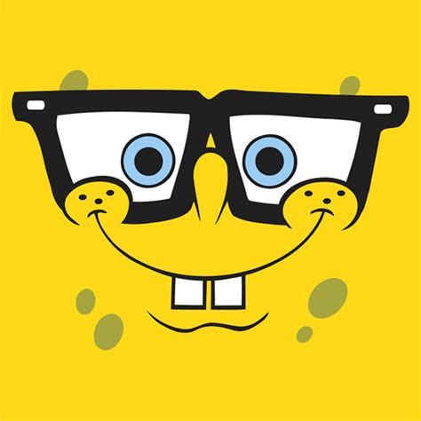 Nickelodeon Boys Spongebob Squarepants Nerd Big Face Graphic T Shirt