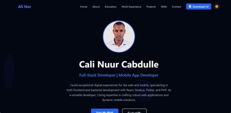 Portfolio Webdeveloper Reactjs Tailwindcss Frontend Fullstackdeveloper Devcommunity