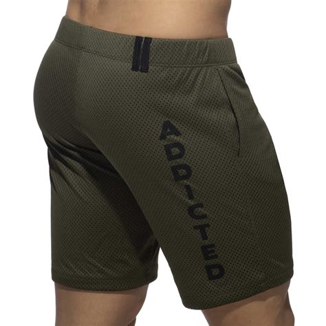 Addicted Loop Mesh Long Shorts Khaki Inderwear
