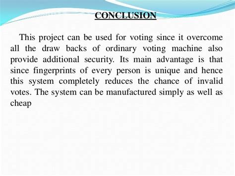 Fingerprint Based Voting Machine Ppt