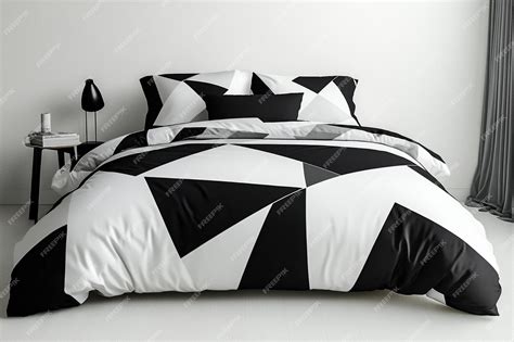 Seamless Bed Sheet Pattern Showcases A Stylish Geometric Design Ai