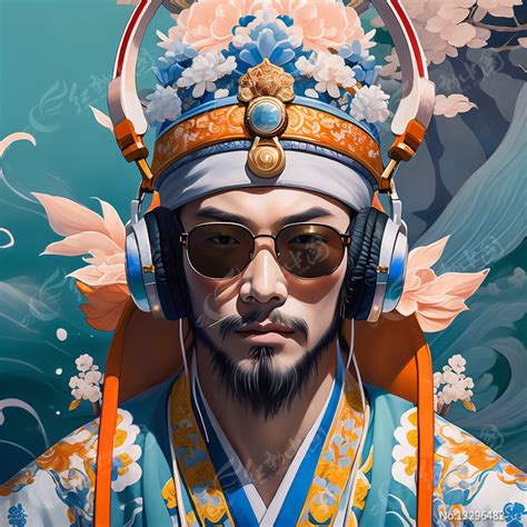 新国潮风格的男人插画ai图片下载红动中国