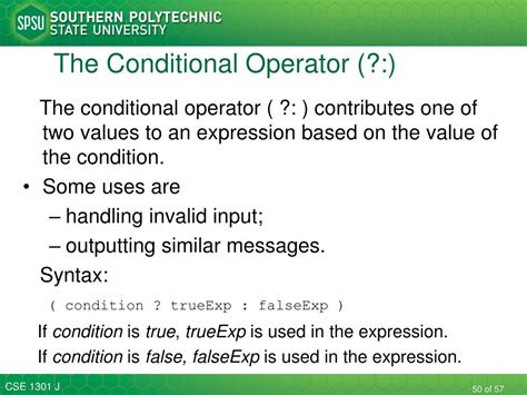 Ppt Lecture 5 Boolean Switch Conditionals Powerpoint Presentation