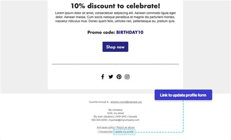 Update Profile Forms Create An Update Profile Form Cyberimpact