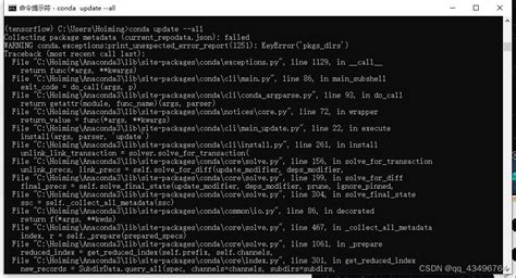 Anaconda奇怪问题记录WARNING conda exceptions print unexpected error report