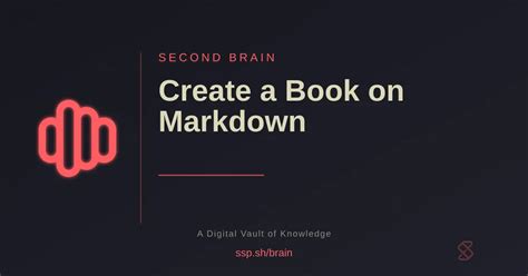 Create A Book On Markdown