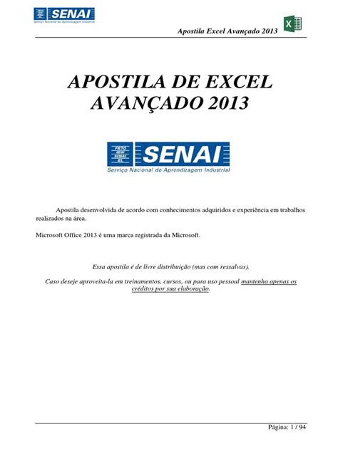 apostila de excel avançado pdf microsoft excel macro ciência da computação