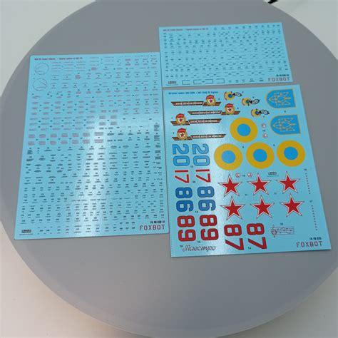 Decals Ukrainian Foxbats Mig 25pds And Stencils 148 Foxbot 48 035t