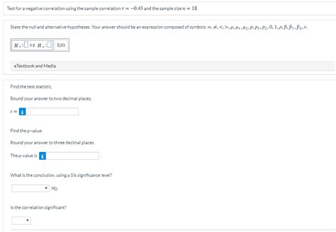 Solved Test For Evidence Of A Linear Association Using The
