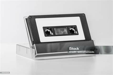 블랭크 컴팩트 카세트 테이프 박스 라벨 디자인 모형 빈티지 카세트 테이프 레코드 케이스 박스 모형 플라스틱 아날로그 자기 테이프 카세트 투명 포장 템플릿 믹스테이프 박스