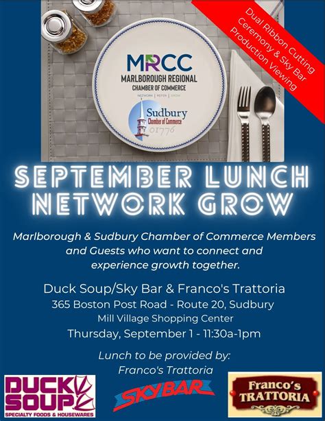 September Lunch Meeting — Sudbury Chamber Of Commerce