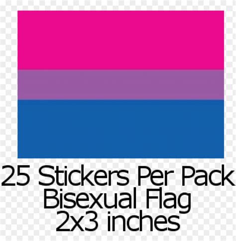 Free Download Hd Png Bisexual Bi Pride Flag Sticker Rainbow Fla Png