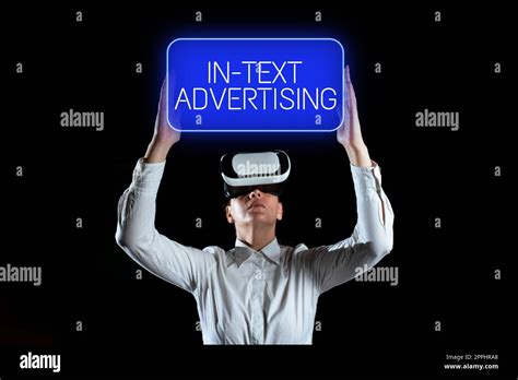 Text Sign Showing In Text Advertising Word Written On Advertisement On