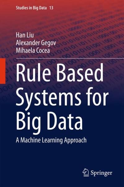 Rule Based Systems For Big Data Relié Han Liu Achat Livre Ou Ebook Fnac