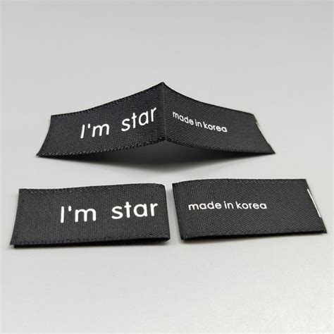 Badu Bg Безплатна доставка ПРОИЗВЕДЕНО В КОРЕЯ Аксесоари за облекла Етикет за яка от тъкани