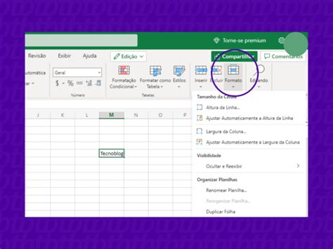 como aumentar linha e coluna no excel tecnoblog