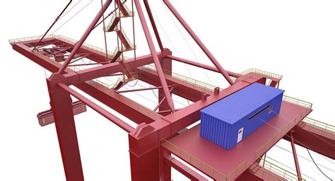 Container Ship Container Crane Container 3d Model 129 Max Fbx Obj 3ds Free3d