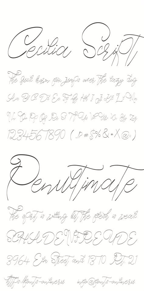 Cecilia Script Font