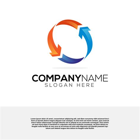 Circular Round Logo Creative Business Icon Vector Design Logo Design