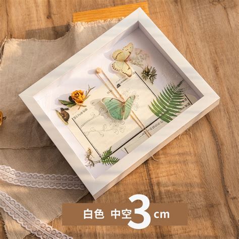品質保障 正方形 立體 中空 標本框 4x6寸 Diy手工 放乾燥花 相框 擺臺 畫框 裝裱 蝦皮購物