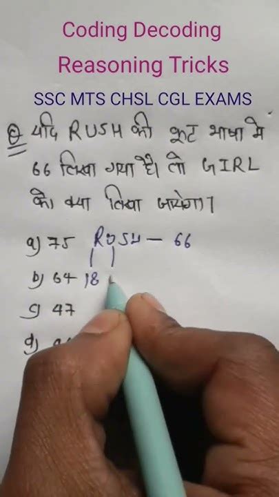 Coding Decoding Reasoning Tricks Shorts Short Shortvideo Viral Viralvideo Reels Like