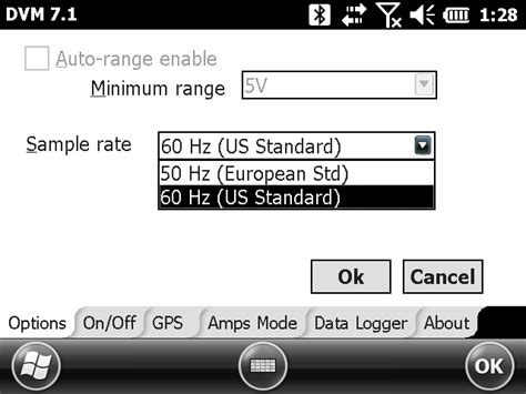Set Test Function Voltage Range And Sample Rate
