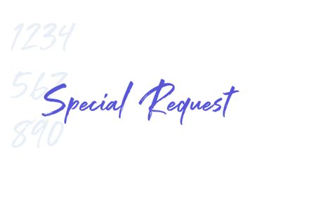 Special Request Font Free Download Now