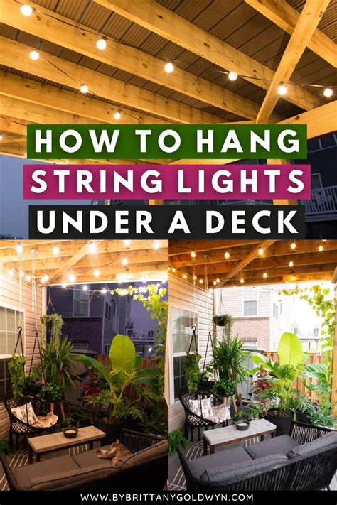 How To Hang Gorgeous Globe String Lights Under A Deck How Can This