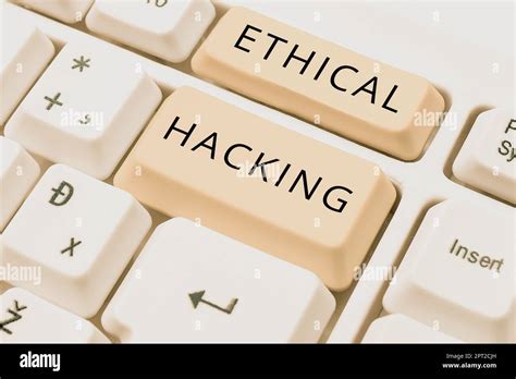 Sign Displaying Ethical Hacking Internet Concept A Legal Attempt Of
