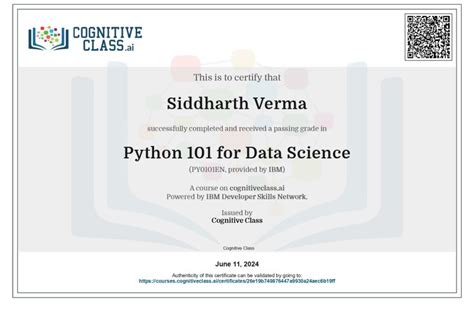 siddharth verma on linkedin datascience python ibm cognitiveclass