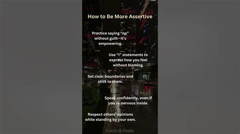 How To Be More Assertive Didyouknow Selfimprovement Youtube