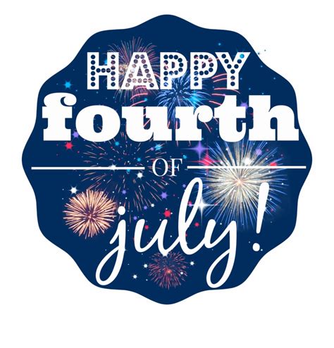 Happy 4th Of July Fireworks Clipart