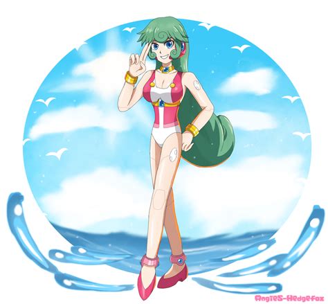 Swimsuit Marino Mega Man X Dive Style By Angies Hedgefox On Deviantart