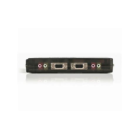 StarTech Com 4 Port Black USB KVM Switch Kit With Cables And Audio StarTech Com KVM Switches