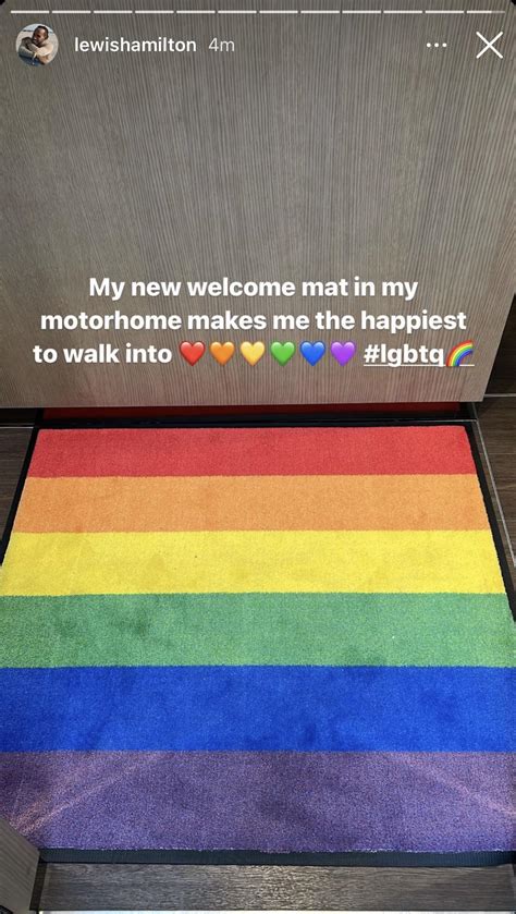 Lewis Hamilton On Instagram Lewis Posting About His New Rainbow