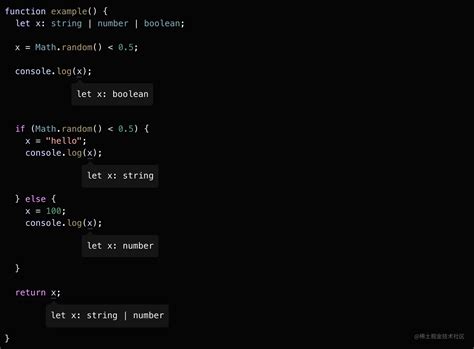 Ts文档 类型收窄和类型保护类型收窄指的是将某一个可能为多种类型的组合缩减成某一种具体类型。透过类型保护可以让t 掘金