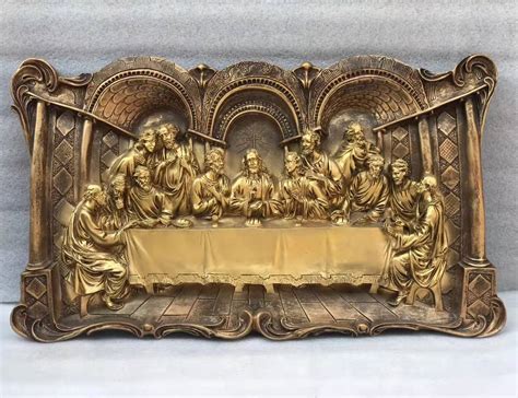 最后的晚餐树脂仿铜挂件 虎窝淘