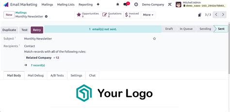 Email Marketing In Odoo Odoo V Enterprise Edition Book