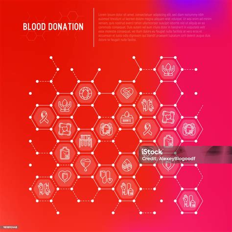 헌 혈 자선 상호 원조 얇은 라인 아이콘으로 넓어짐에 개념 수혈 의학 도움 및 자원 봉사자의 기호 현대 벡터 일러스트 레이 션 세계 기증자 날 인쇄 매체 가방에 대한 스톡