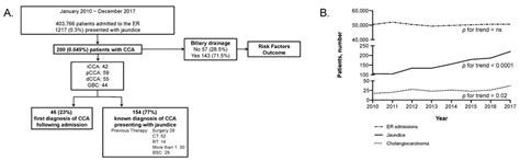 Study Flowchart And Temporal Trends A Study Flowchart B
