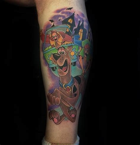 Scooby Doo Tattoo Designs For Men Cartoon Ink Ideas