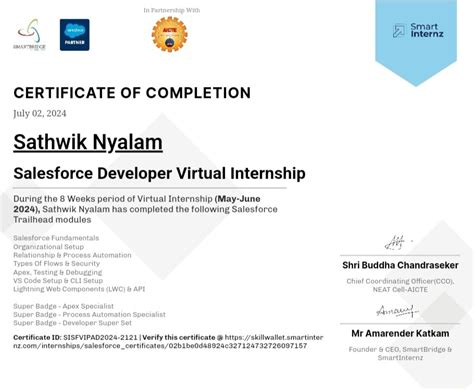 Smartinternz Salesforce Skilledonsalesforce Thesmartbridge Aicte