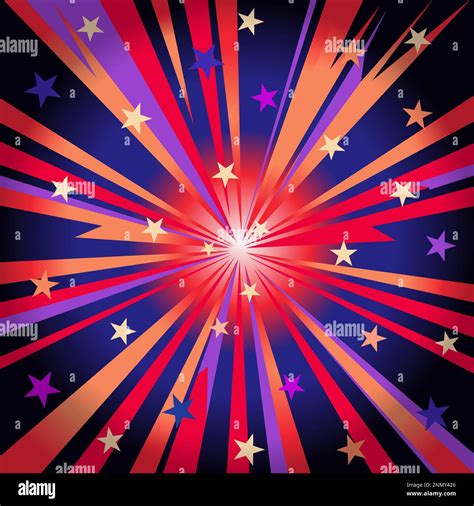 Red Purple Rays Starburst Holiday Christmas Radiant Background Texture Design Template Stock