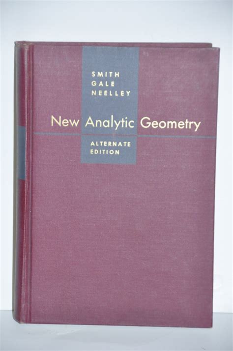 New Analytic Geometry Math Textbook Old Textbooks Math Etsy
