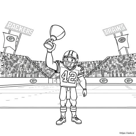 Kolorowanka Green Bay Packers