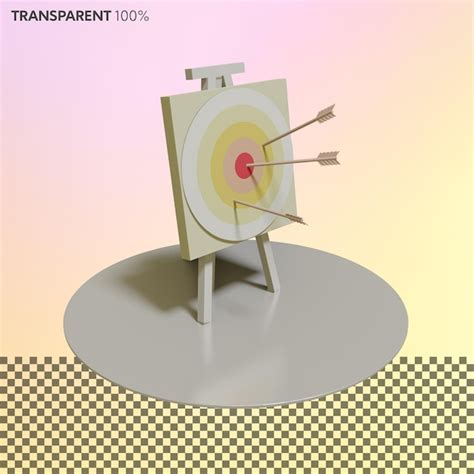 Premium PSD Shooting Target And Arrow