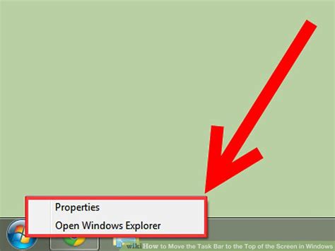 5 Ways To Move The Task Bar To The Top Of The Screen In Windows