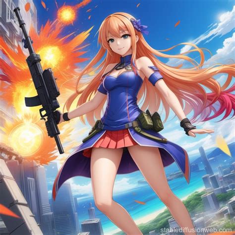 First Person Shooter Game Stable Diffusion Online