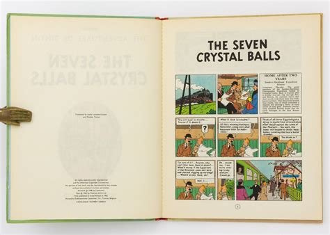 The Adventures Of Tintin The Seven Crystal Balls HergÉ Georges