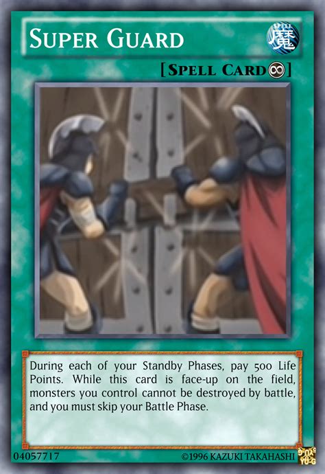 Super Guard Yu Gi Oh Custom Card By The Kc Express On Deviantart